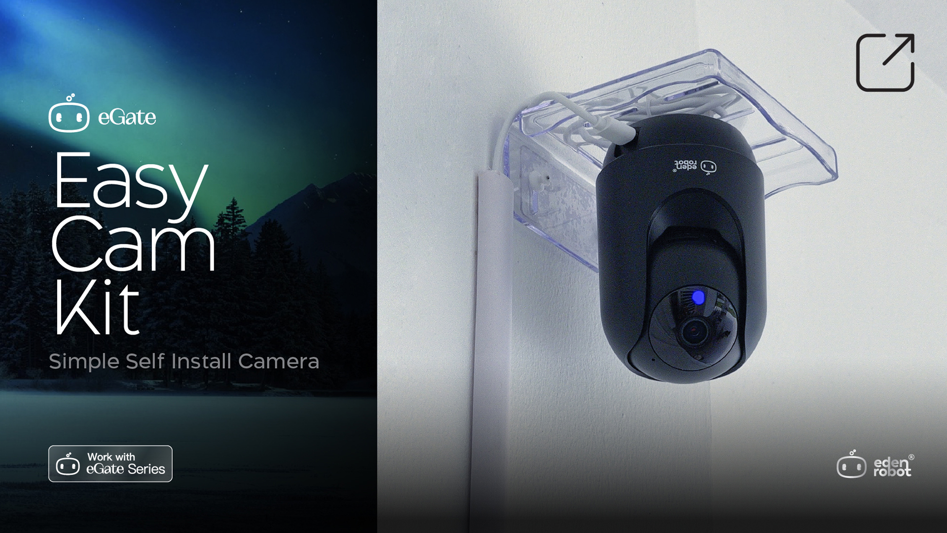 How to self install Security Camera with Easy Cam Kit - Eden Robot ...
